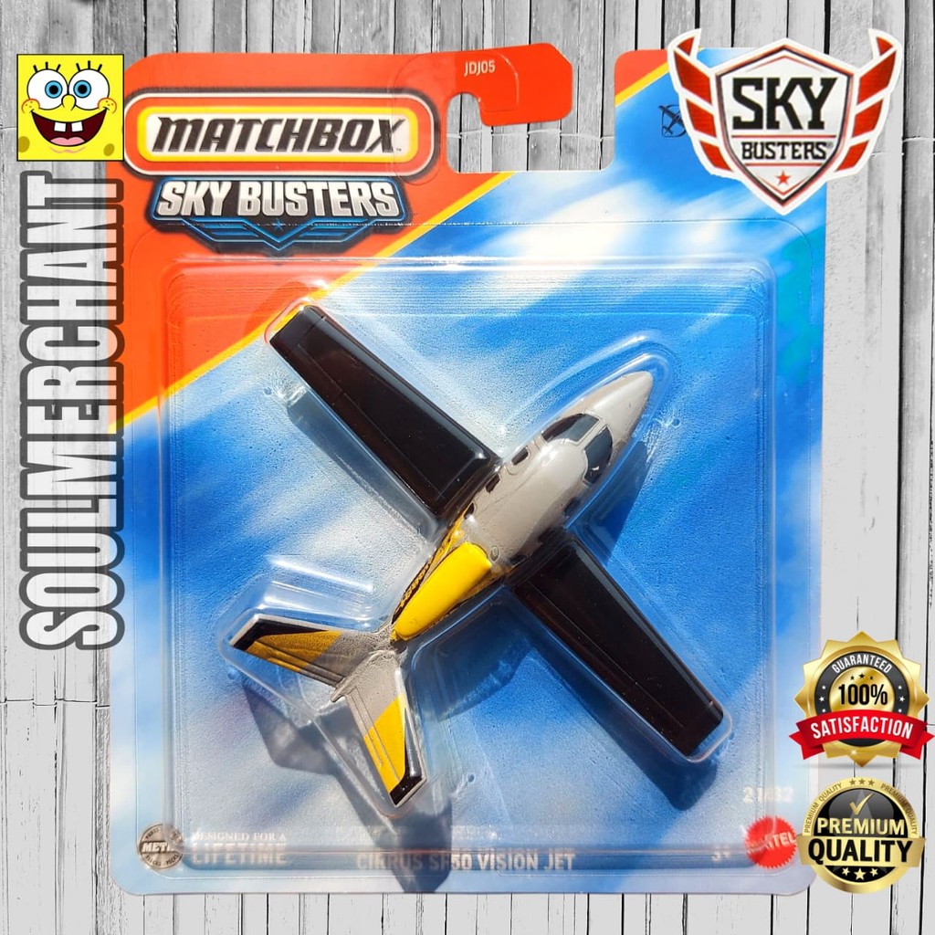 Jual Matchbox Sky Busters Cirrus SF50 Vision Jet Diecast Miniatur ...