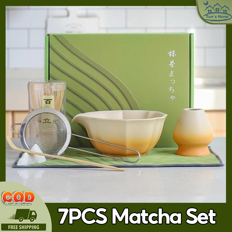 Jual 7PCS Lotus Matcha Set Lotus Mangkuk Matcha Pengaduk Matcha Bambu ...