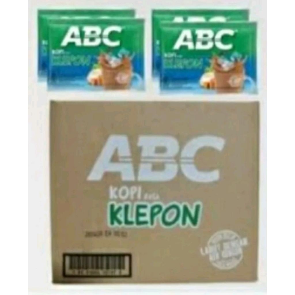 Jual KOPI ABC KLEPON 1 dus isi 12 renceng/120 saset | Shopee Indonesia