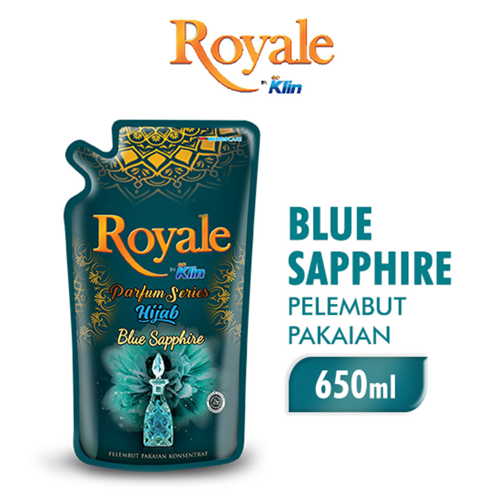 Jual ROYALE HIJAB SOFTENER BLUE SAPPHIRE 720/650mL | Shopee Indonesia