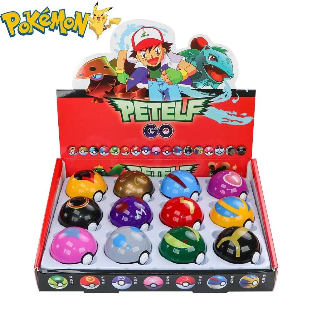 Jual Pokemon Figure 12pcs/Set Pikachu Pokeball Action Figure Cartoon ...