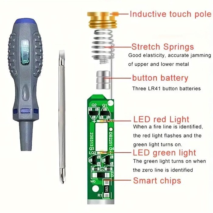Jual Obeng Testpen Bolak Balik Tespen Test Pen Tes Pen Induksi Min Plus ...