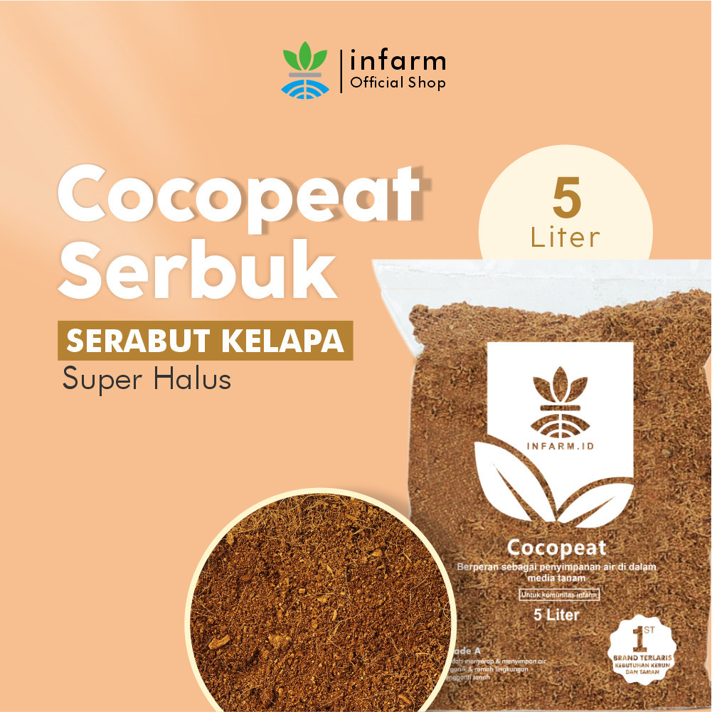 Jual INFARM - Cocopeat Media Tanam Sabut Serabut Kelapa Halus Gratis ...