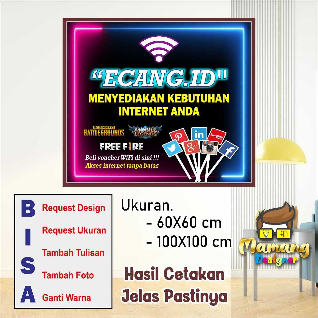 Jual Backdrop Cetak Spanduk Banner Warung Internet Atau Vocher Wifi bb ...