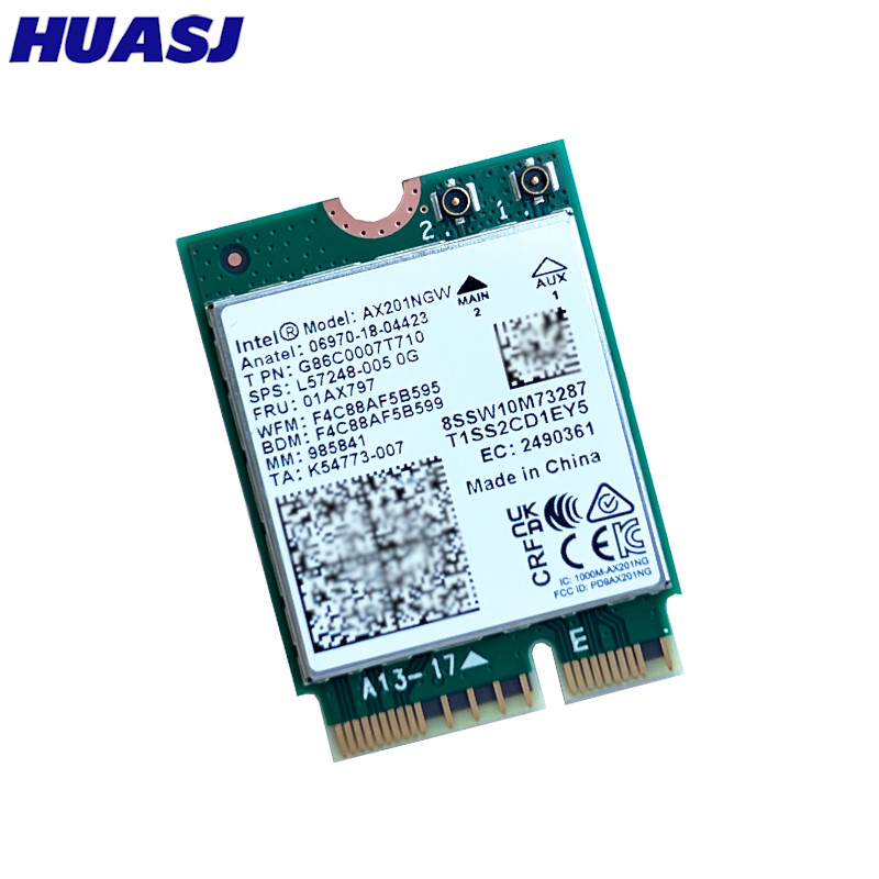 Jual Dual Band 2400Mbps Wireless Wi-Fi 6 Intel AX201 For Bluetooth 5.0 ...
