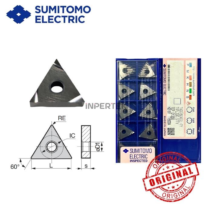 Jual Insert TNGG 160402L FY SUMITOMO ORIGINAL Pahat Betel TNGG 16 04 02 ...