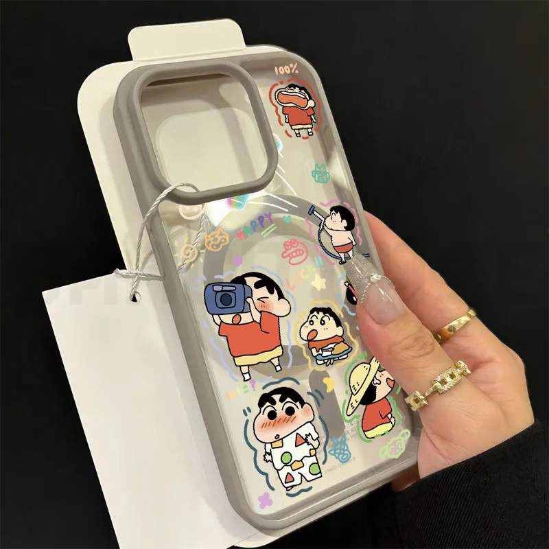 Jual Banca | Case iPhone Magnetik MagSafe – Casing shinchan Anti Jatuh ...