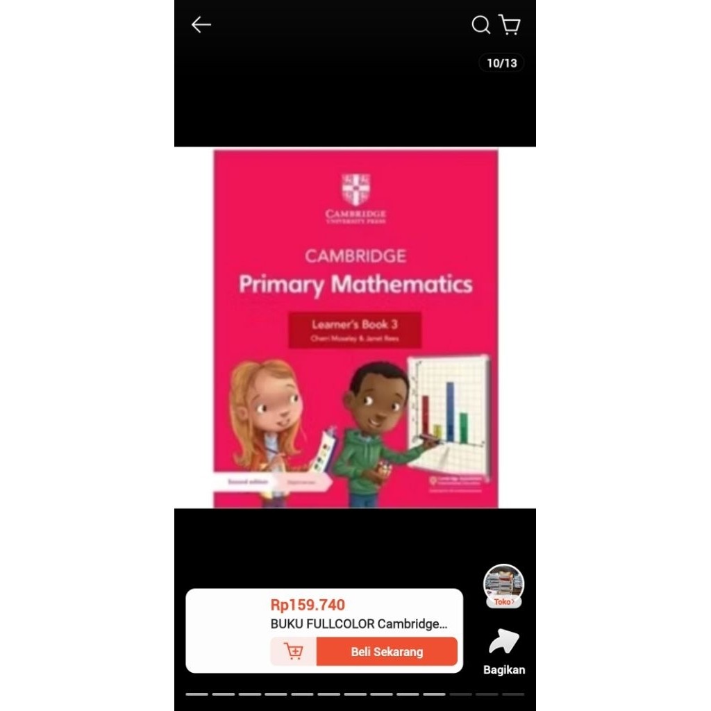 Jual BUKU FULLCOLOR Cambridge Primary Mathematics (2Ed) | Buku ...