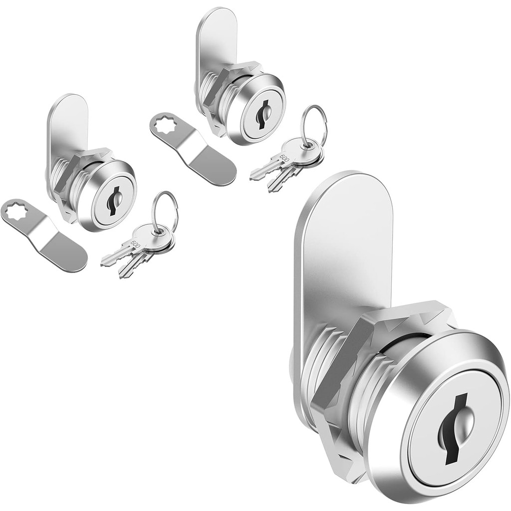 Jual 2 Pack Cabinet Locks with Keys, 5/8' Cam Lock Keyed Alike, Mailbox ...