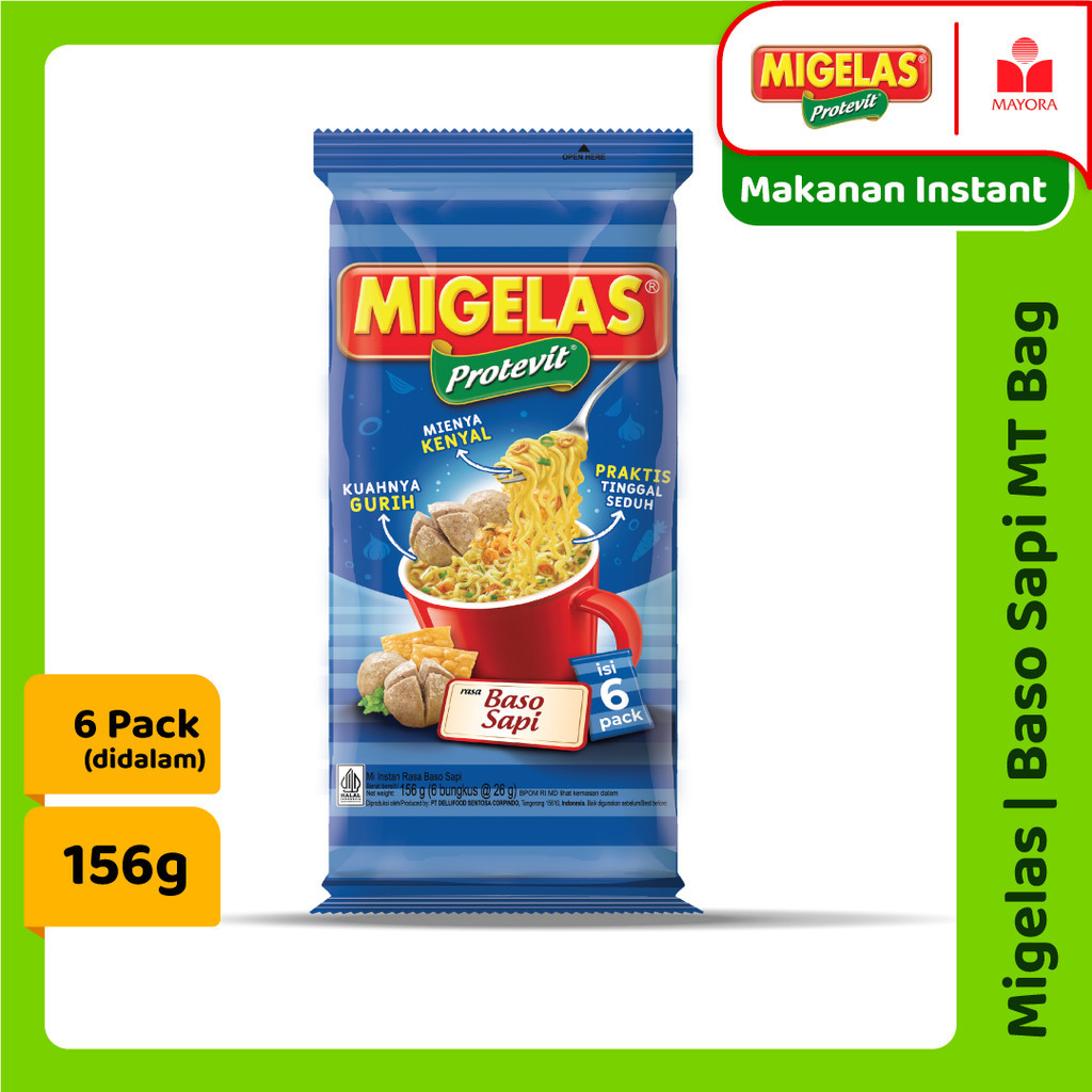 Jual Migelas MT Bag Baso Sapi isi 6 Sachets | Shopee Indonesia