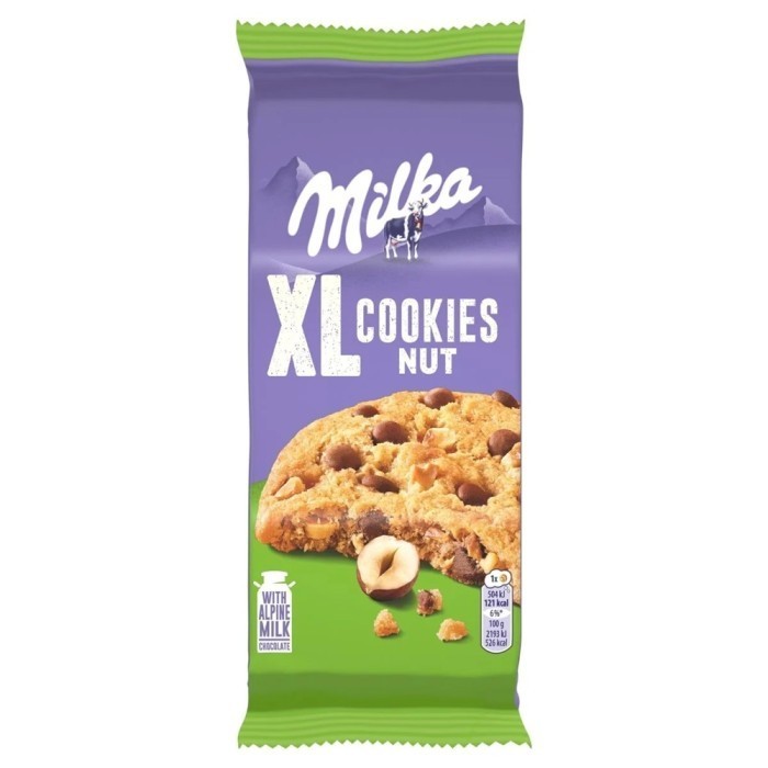 Jual Biskuit Coklat MILKA XL Cookies Nut 184gram asal Eropa | Shopee ...