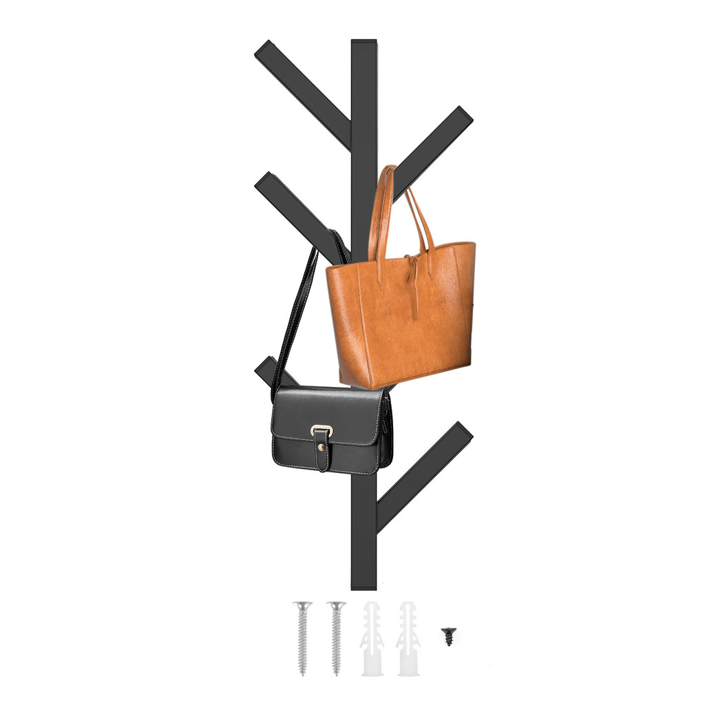 Jual Wall Mounted Clothes Tree Stand Metal Vertical Hat Rack Easy to ...