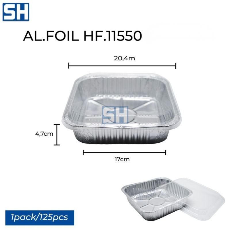 Jual HF.11550 Aluminium Foil / Alumunium Foil Isi 125 Pcs/Pack | Shopee ...