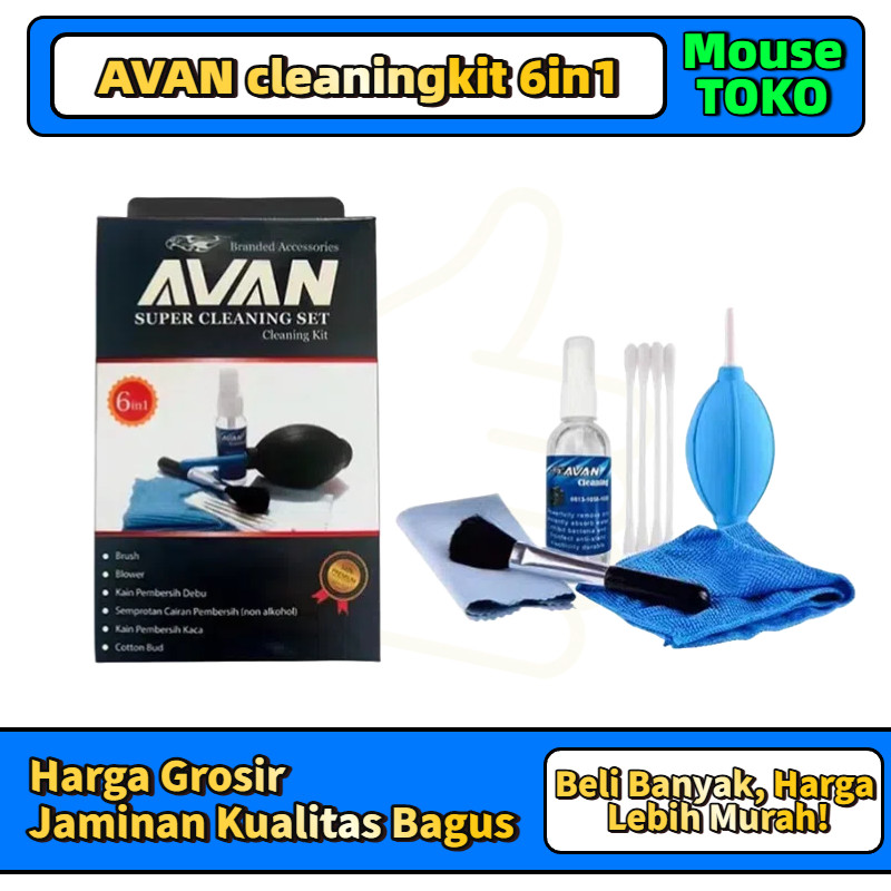 Jual [TOKO_MOUSE] AVAN Cleaner Kit 6 in 1/ Pembersih LCD LED Monitor ...