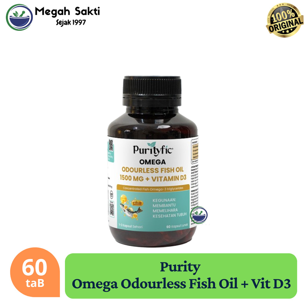 Jual MGS - Purity Omega High Strenght Odourless Fish Oil Vitamin ...
