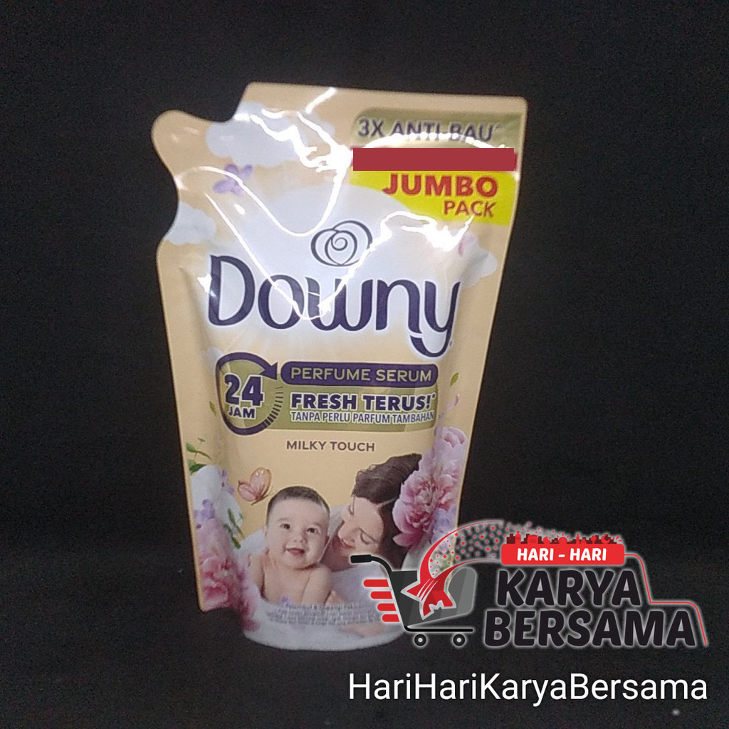 Jual PELEMBUT DAN PEWANGI PAKAIAN DOWNY PARFUM SERUM MILKY TOUCH POUCH ...