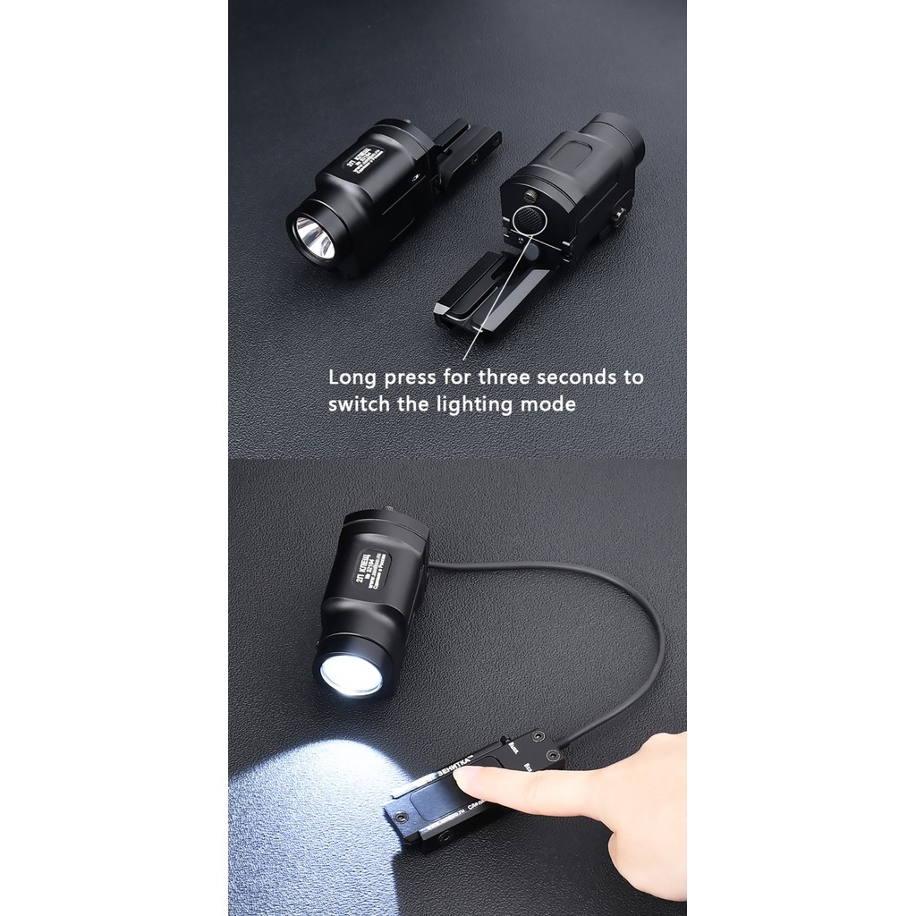 Jual Zenitco KLESCH 2P AK-SD Metal Tactical Flashlight 700 Lumen Fit ...