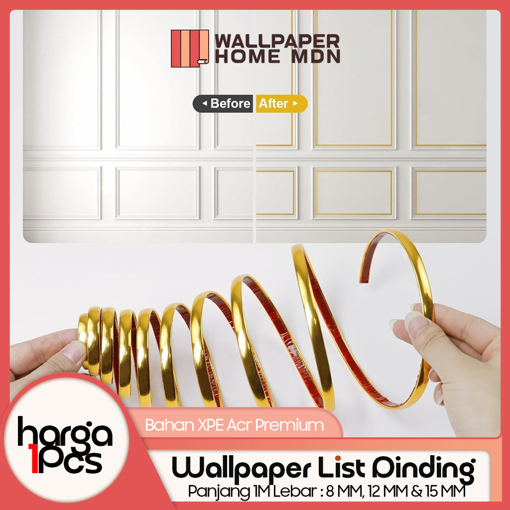 Jual List Plat Dinding Meteran Walldekor - List Dekorasi Dinding Warna ...