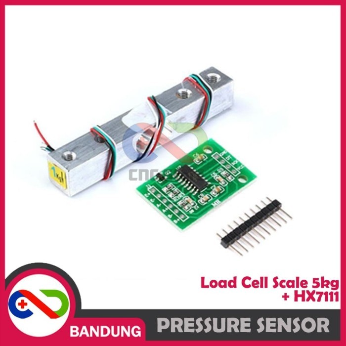Jual HX711 Load Cell Module 24 Bit | HX-711 Pressure Sensor Timbangan Elektronik 5kg untuk ...