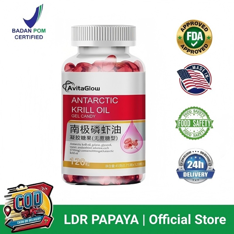Jual LOR-PAPAYA Minyak Krill Antartika 120 Kapsul Astaxanthin Kapsul ...