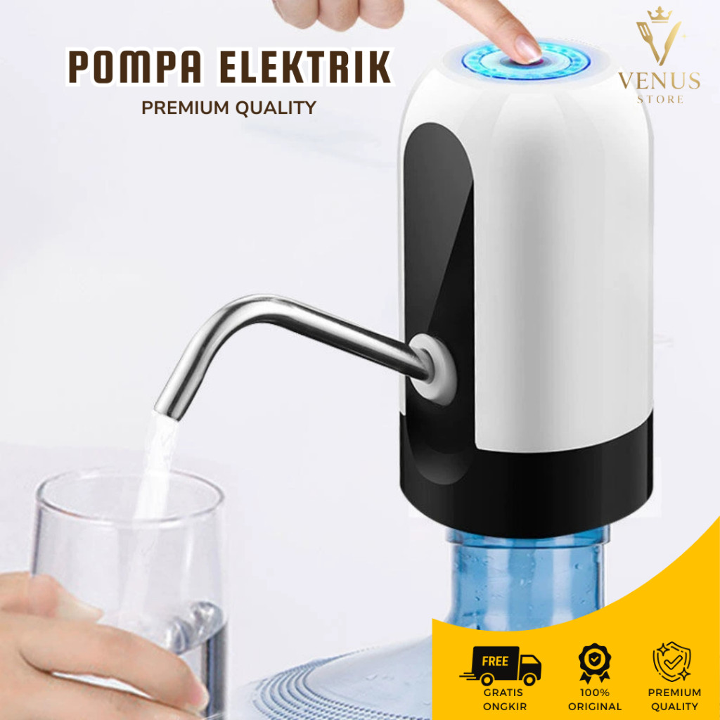 Jual Pompa Air Galon Elektrik USB 59 Rechargeable Charge Dispenser ...