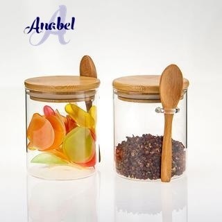 Jual ELMO Toples Kaca Mini Bulat Tabung Storage Jars Transparan Plus ...