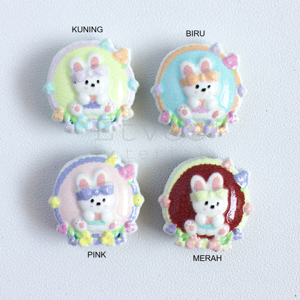 Jual Manik mote besi alloy bead rabbit frame bulat bunga | Shopee Indonesia