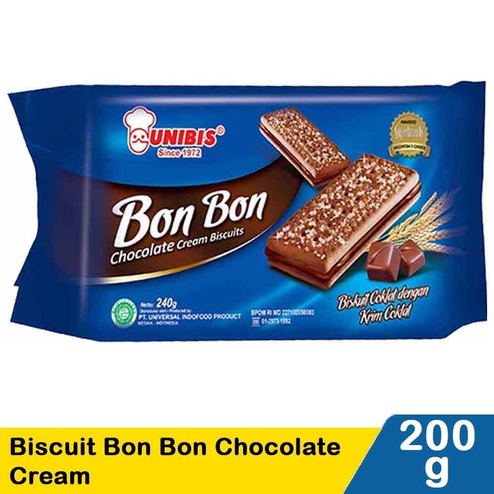 Jual UNIBIS BISCUITS BONBON CREAM CHOCOLATE 220/200g | Shopee Indonesia