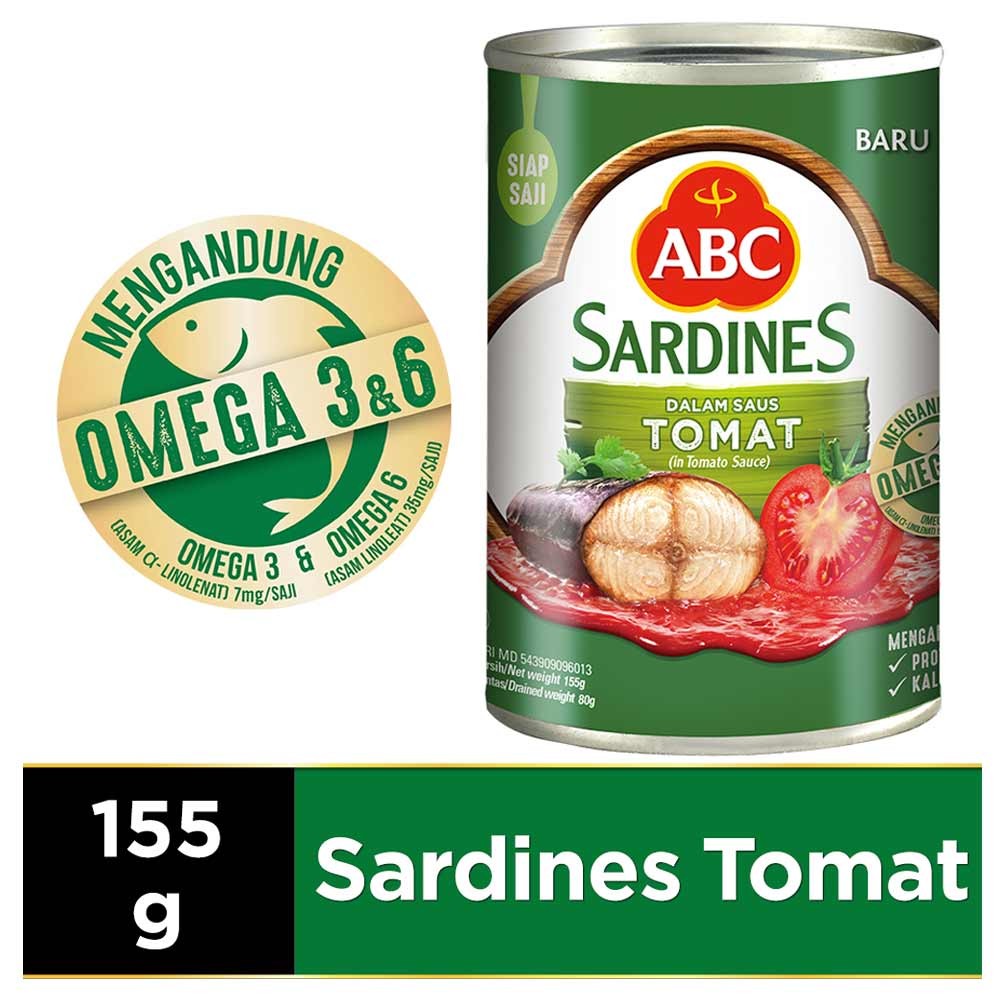 Jual ABC SARDINES TOMAT 155g | Shopee Indonesia