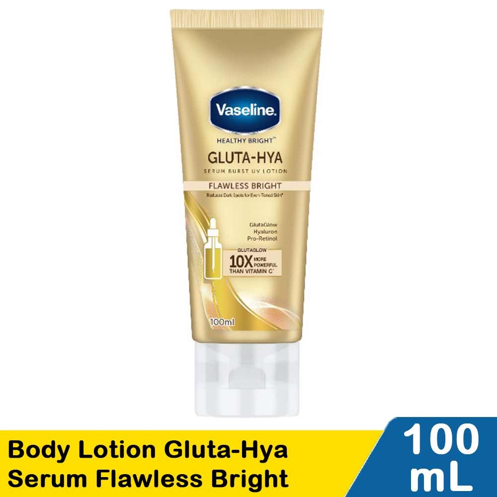 Jual VASELINE BODY LOTION GLUTA-HYA SERUM FLAWLESS BRIGHT 100mL ...