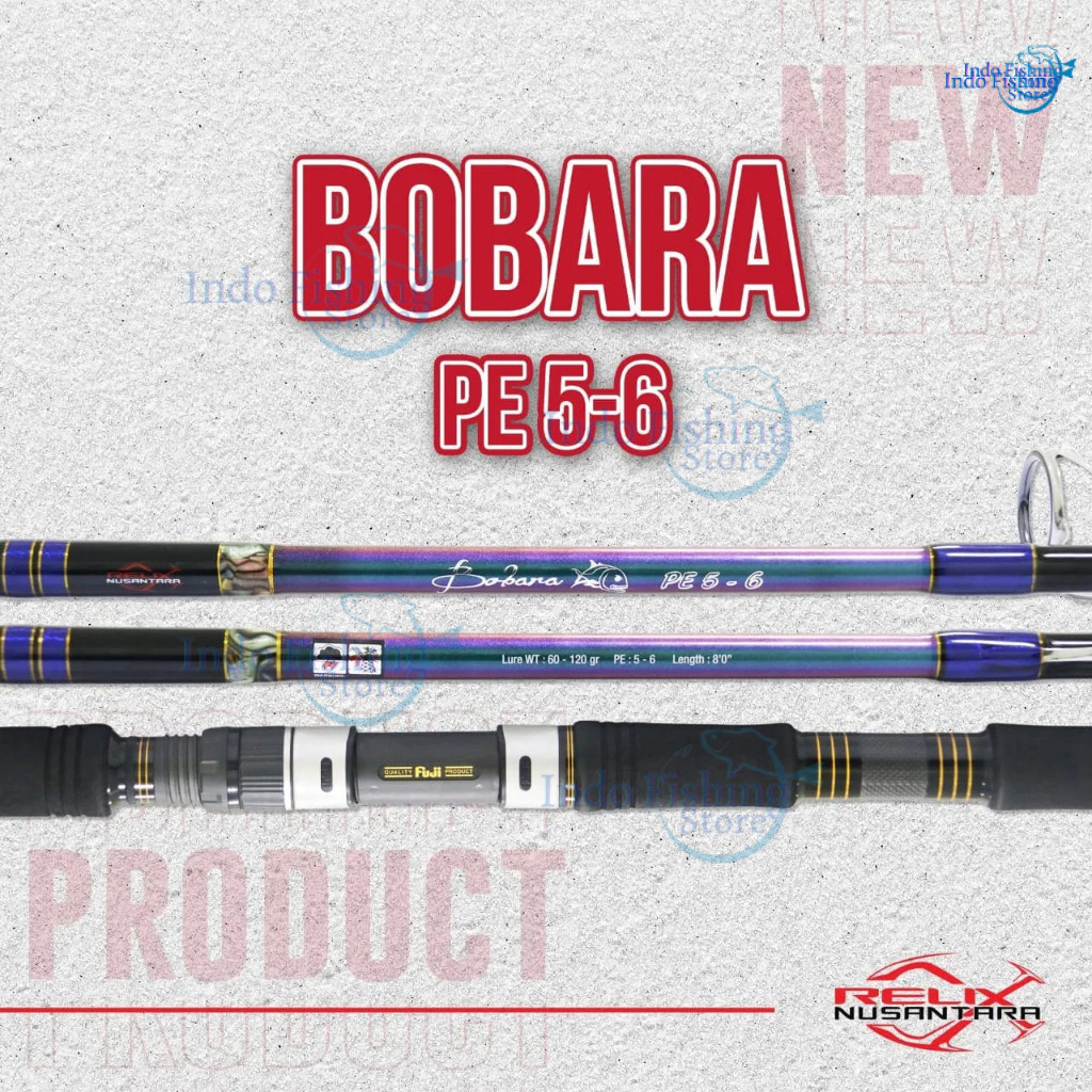 Jual Pelangi Joran Relix Nusantara Bobara PE 5-6 New 2023 Joran Popping ...