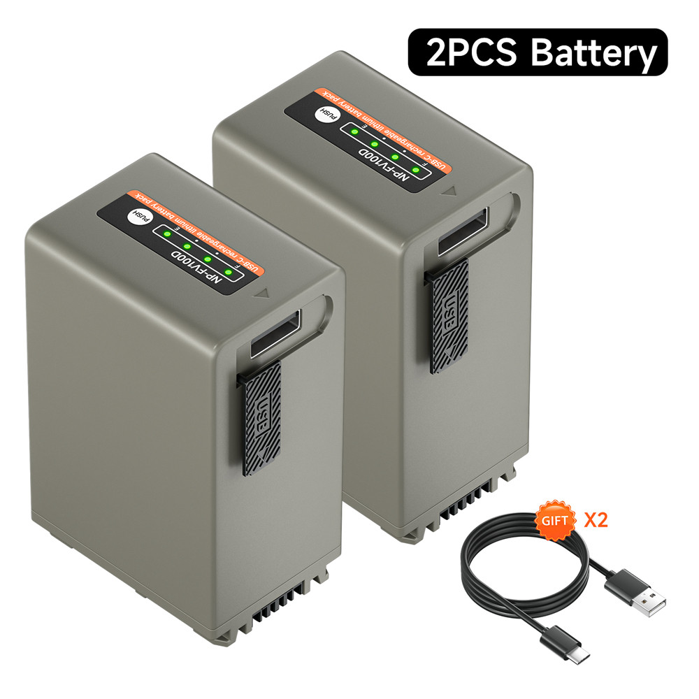 Jual PALO 4590mAh NP-FV100 NP-FV70 Battery with 5V/2A Type-C Input for ...