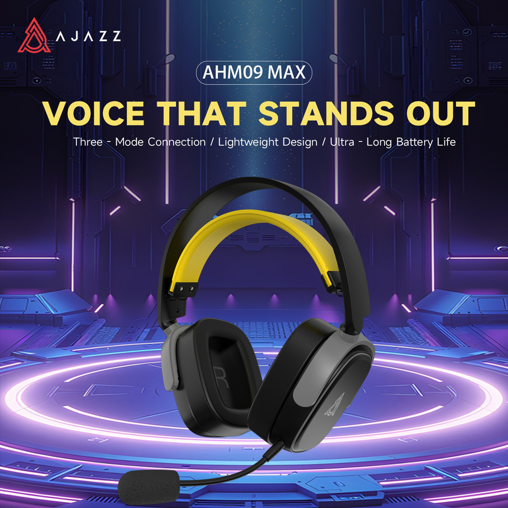 Jual Ajazz AHM09 MAX Wireless Gaming Headset | Shopee Indonesia