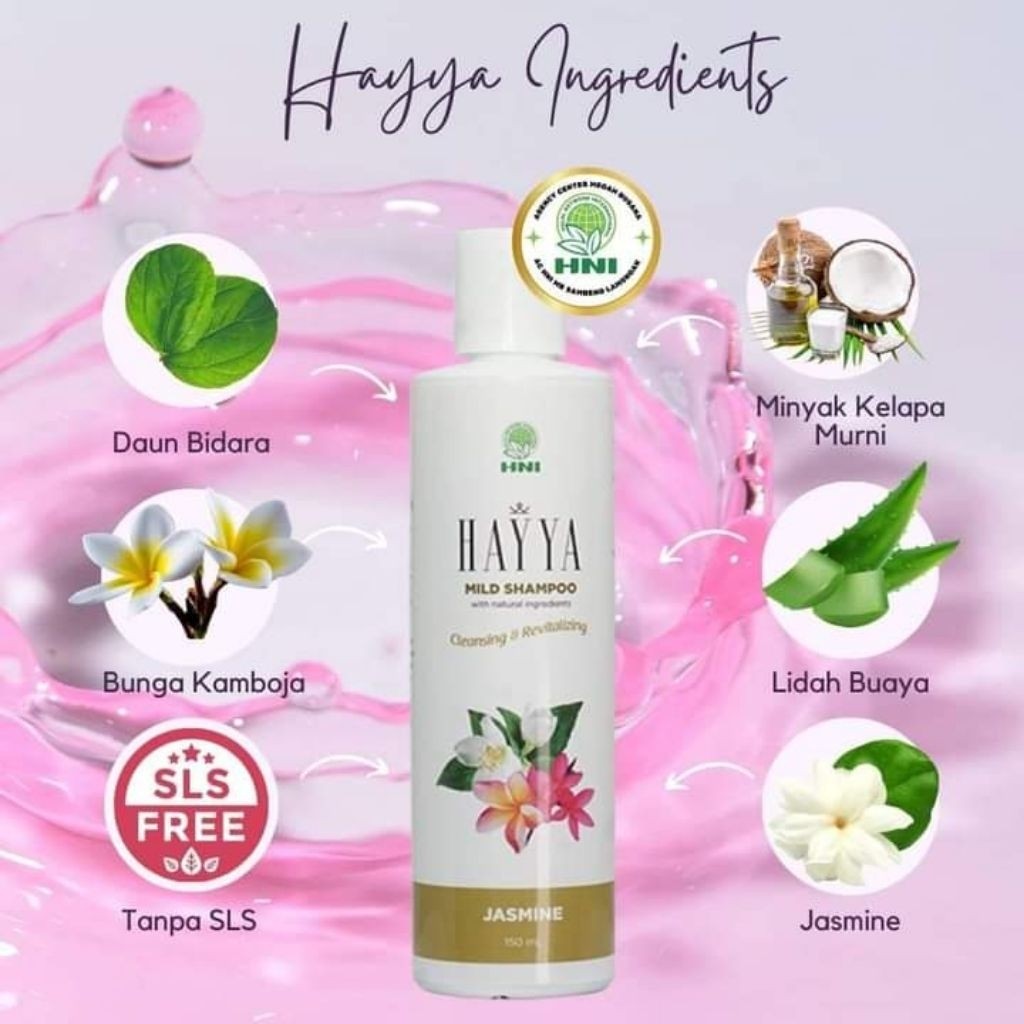 Jual Tazakka HalalMart | Hayya Shampoo Jasmin HNI isi 150 ml • Shampoo ...