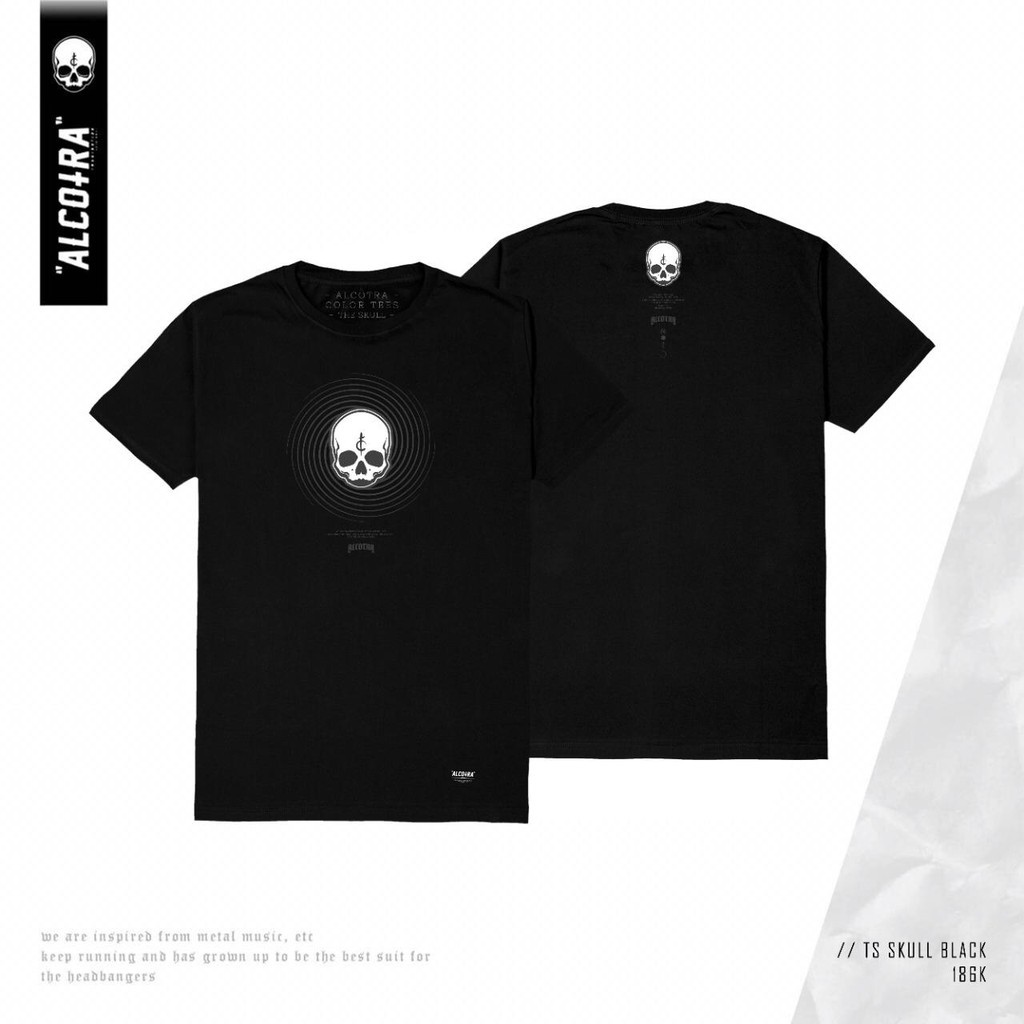 Jual ALCOTRA_BALI TS SKULL BLACK | Shopee Indonesia