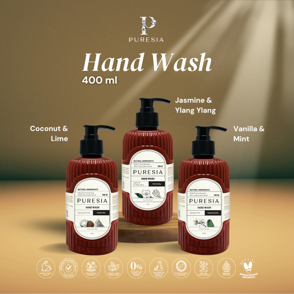 Jual PURESIA - Hand Wash 400ml | Shopee Indonesia