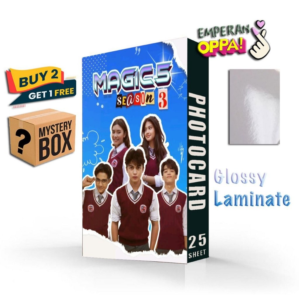 Jual [ ] Photocard MAGIC 5 Season 3 Laminasi Glossy Isi 25 Pcs Kwalitas ...