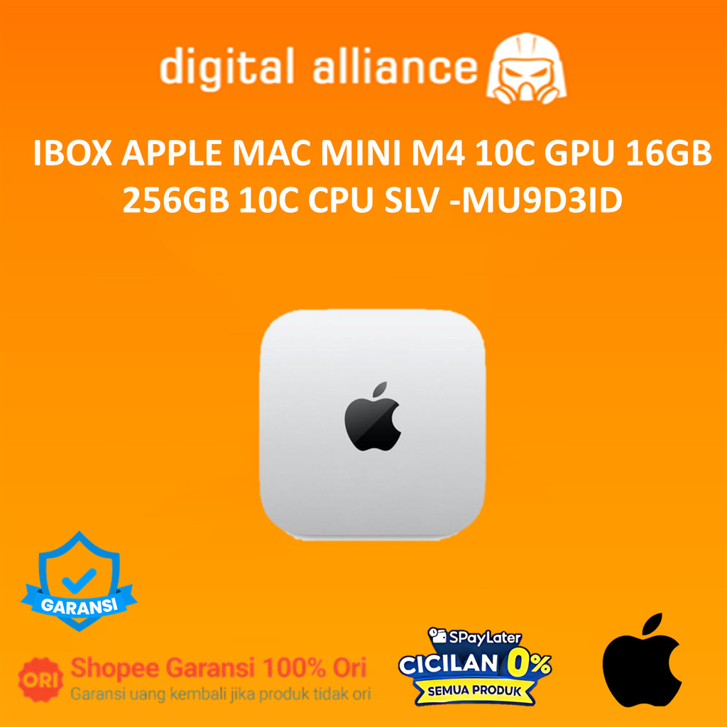 Jual IBOX APPLE MAC MINI M4 10C GPU 16GB 256GB 10C CPU SLV -MU9D3ID ...
