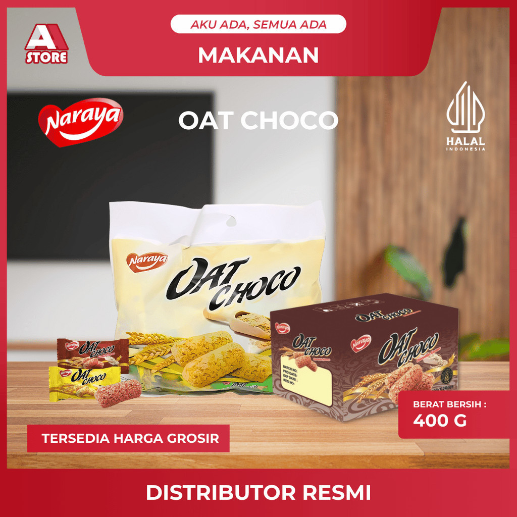 Jual NARAYA Oat Choco 400gr Snack Rendah Kalori Praktis Untuk Diet ...