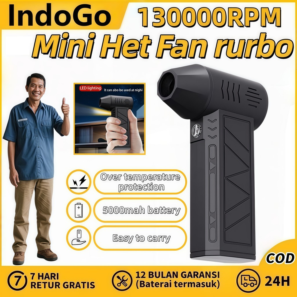 Jual Mini Jet Fan Turbo/Mini Turbo Jet Fan Turbo Violent Fan 4 Gear ...