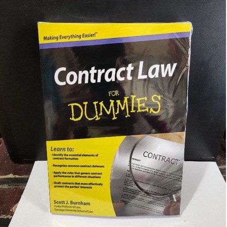 Jual Contract Law For Dummies Scott J. Burnham | Shopee Indonesia