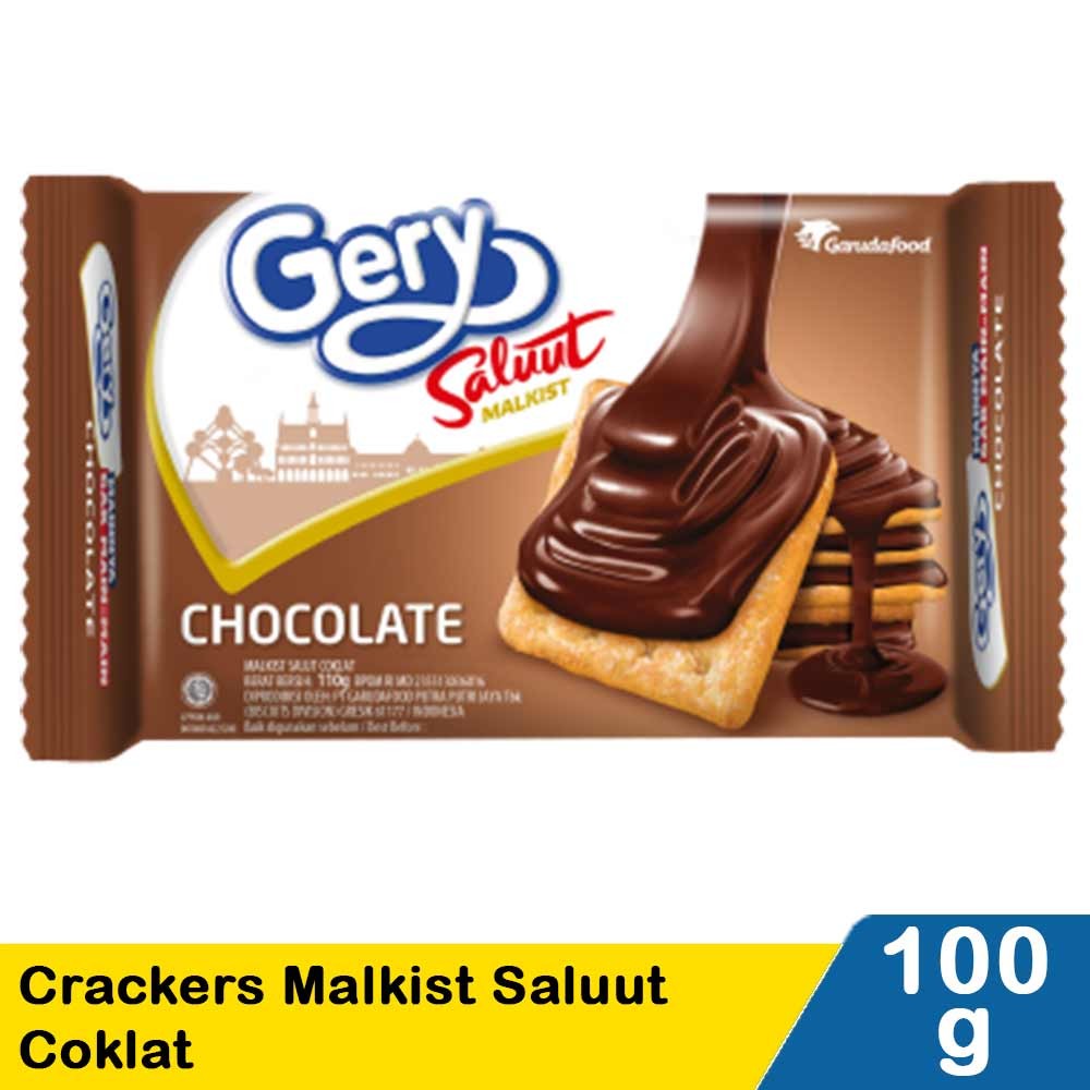 Jual GERY CRACKERS MALKIST SALUUT COKLAT 110/100g | Shopee Indonesia