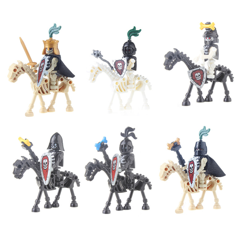 Jual Skeleton Medieval Castle Knight Warriors Animal Hores Building ...