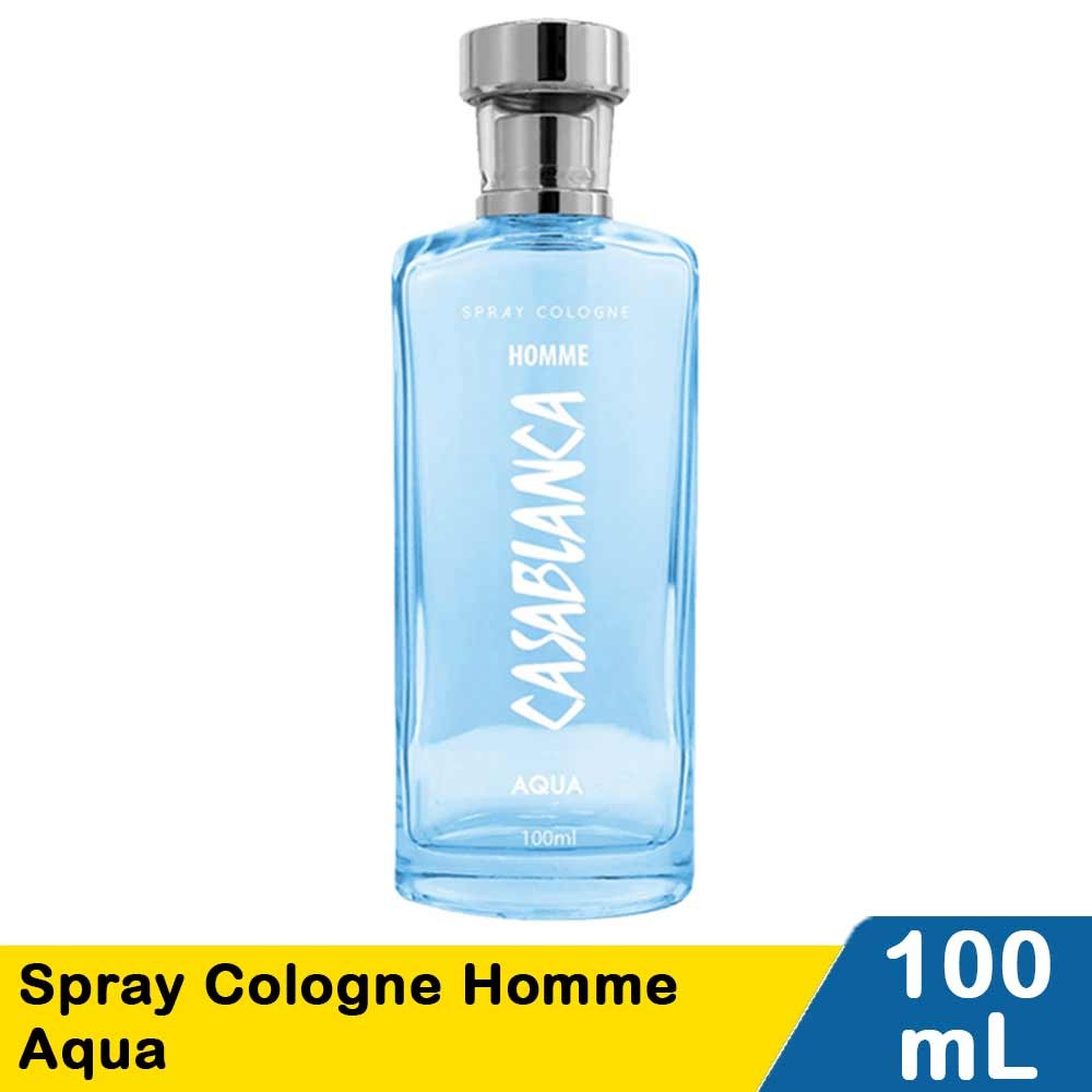 Jual CASABLANCA SPRAY COLOGNE/EDT HOMME AQUA 100mL | Shopee Indonesia