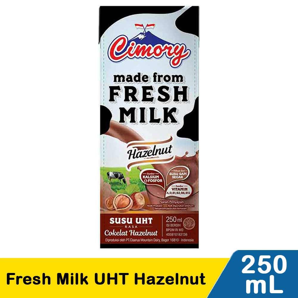 Jual CIMORY FRESH MILK UHT HAZELNUT 250mL | Shopee Indonesia