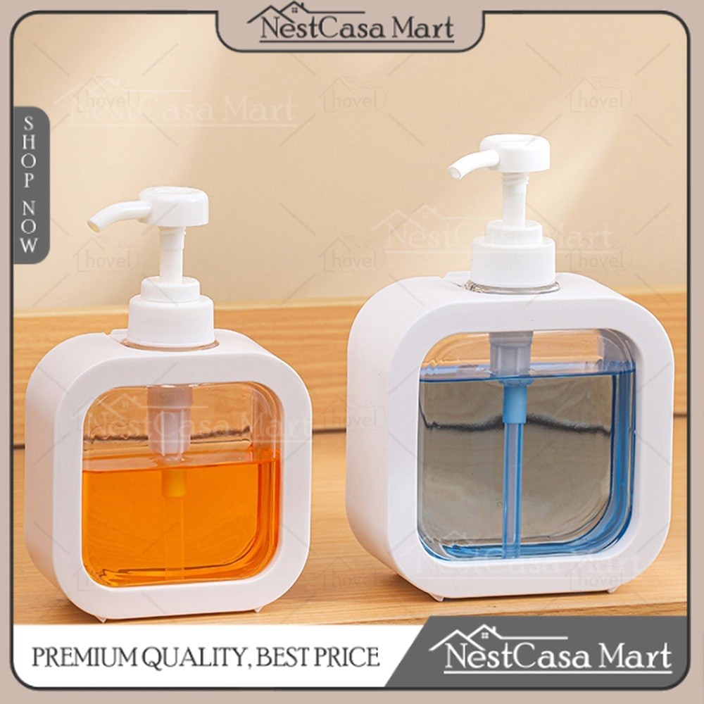 Jual Botol Sabun Pump Aesthetic 500ml Liquid Soap Storage Korean Style ...