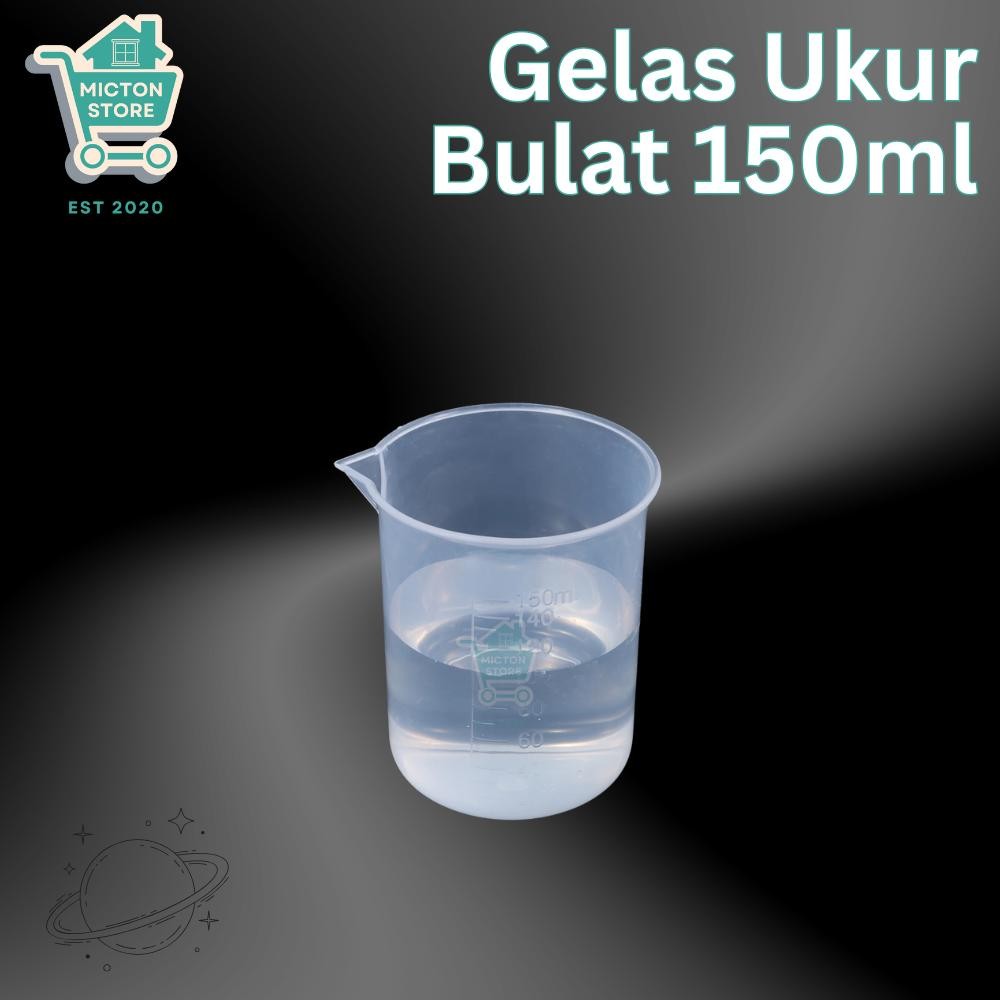 Jual MICTON Gelas Ukur Plastik Bulat 150 ml Measuring Cup Dapur ...