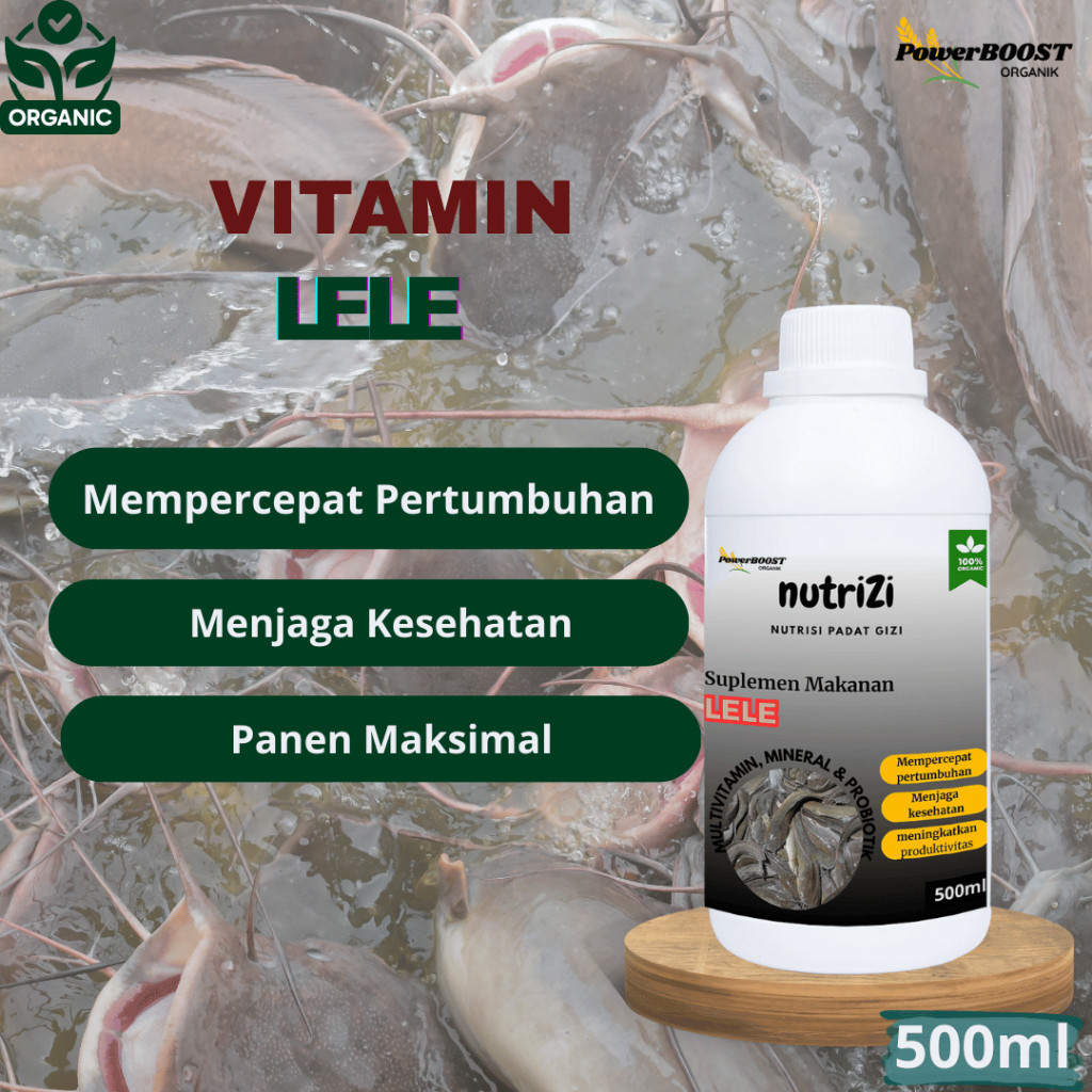 Jual nutriZi 500ml SUPLEMEN dan VITAMIN LELE, AMPUH mempercepat ...
