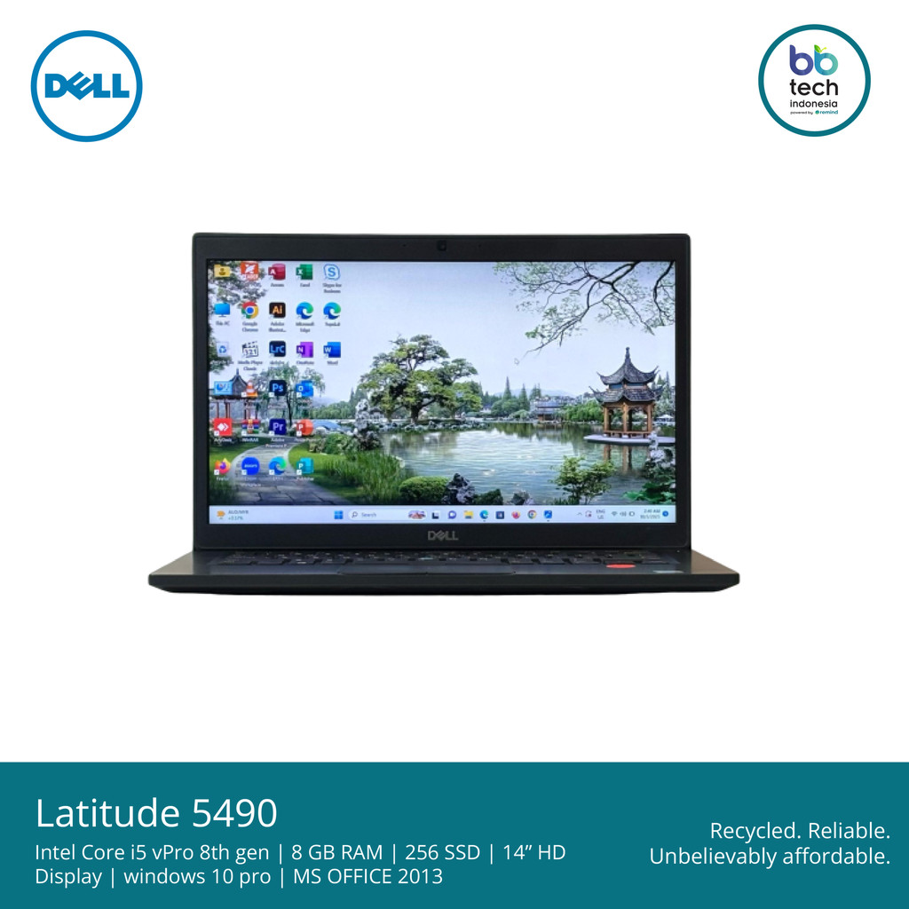 Jual Dell Latitude 5490 | Intel Core i5 vPro 8th gen | 8 GB RAM | 256 ...