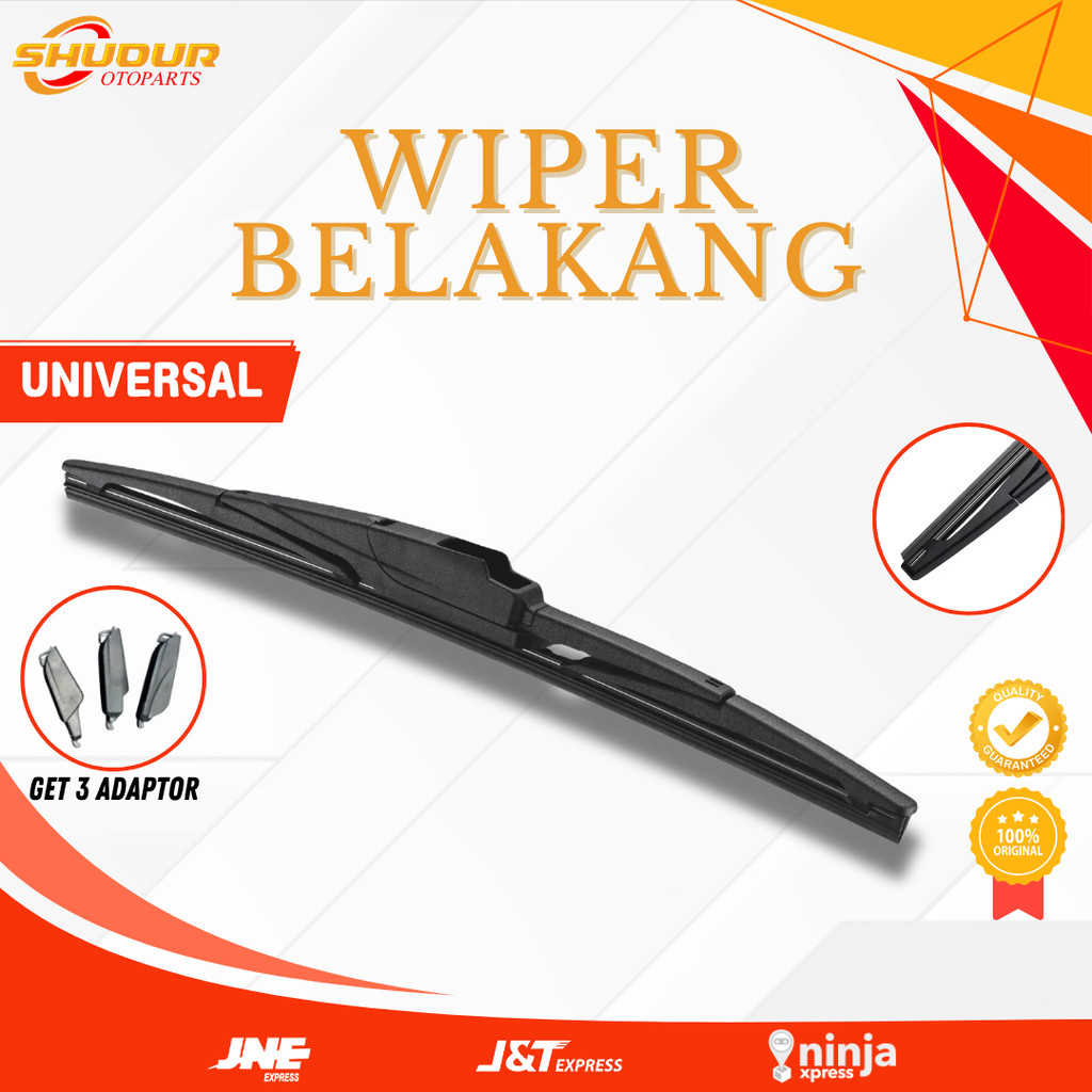 Jual Wiper Kaca Belakang Mobil Unversal 1 PCS untuk Semua Tipe Mobil ...